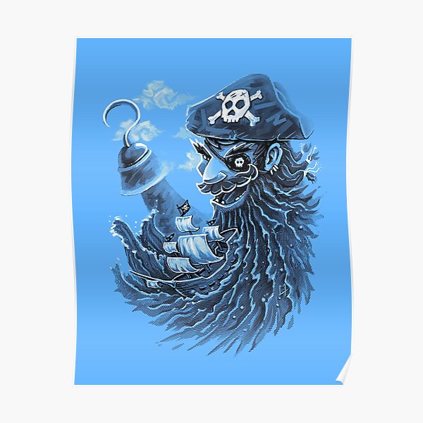 Poster: Blackbeard | Redbubble