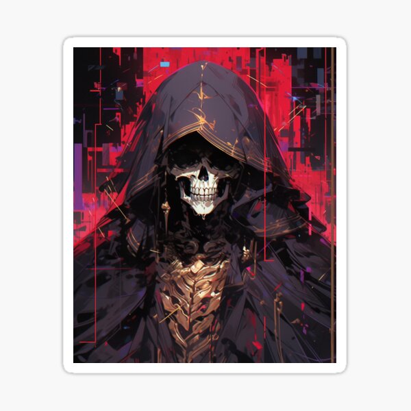 "Overlord - Ainz Ooal Gown - Master of Undeath" Sticker for Sale by ...