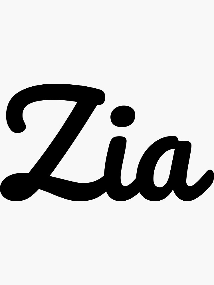 Zia Name Logo