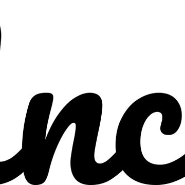 "'Uncle' written in monochrome script font." Sticker for Sale by All ...