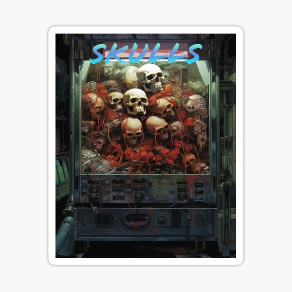 "Skulls" Sticker for Sale by Woz84 | Redbubble