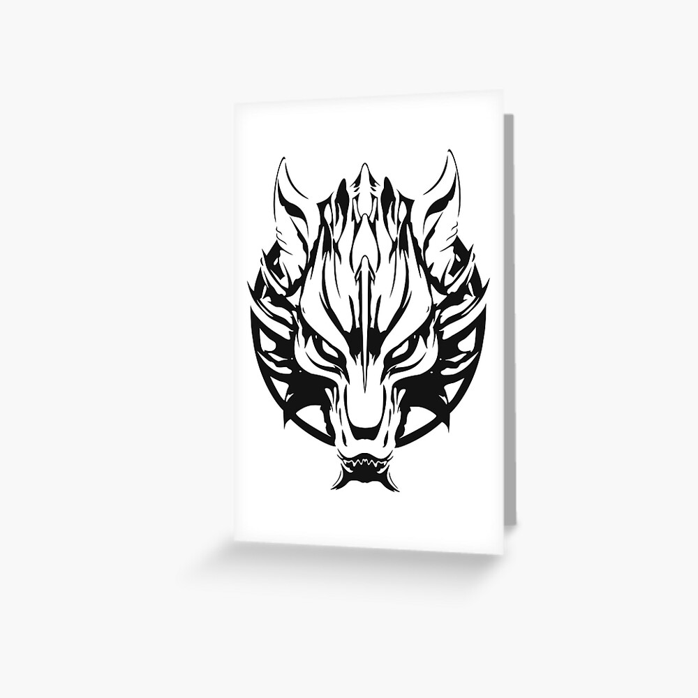 "Viking Wolf Fenrir Symbol" Greeting Card for Sale by imbakrastavac ...