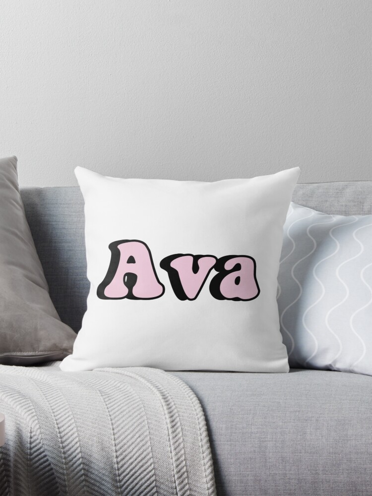 "Ava Name Sticker" Sticker for Sale by funkyteacher | Redbubble