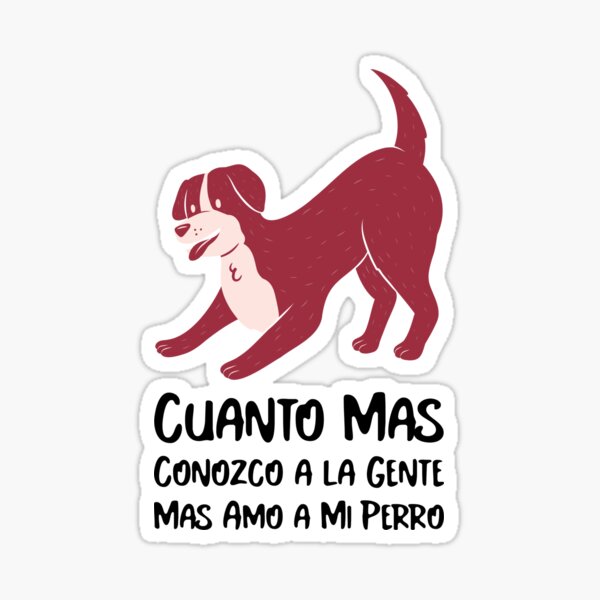 "Amor Canino - Camiseta de Lealtad" Sticker for Sale by ARUN VASWANI ...