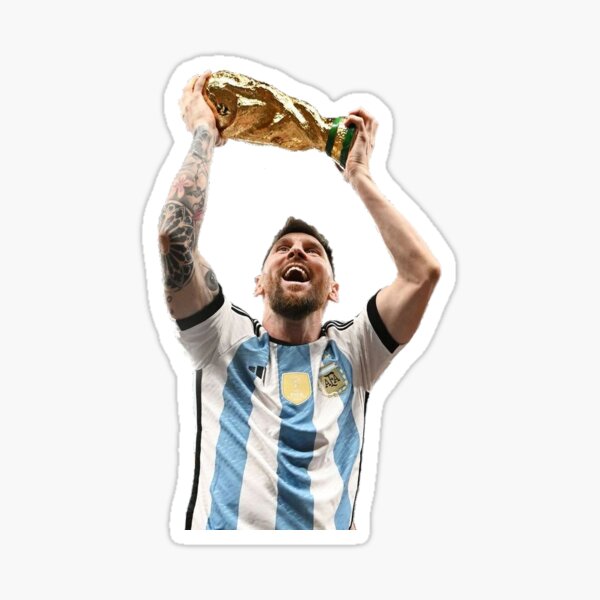 "Lionel Messi world champion" Sticker by SoulDigital | Redbubble