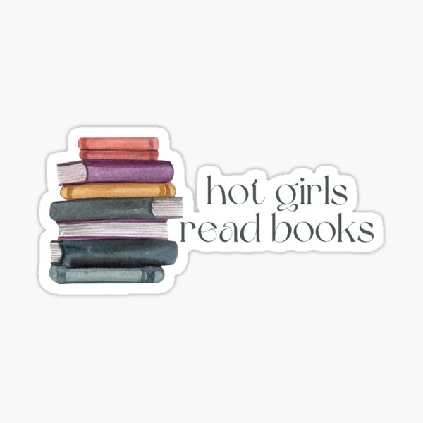"hot girls read books" Sticker for Sale by lohtus | Redbubble