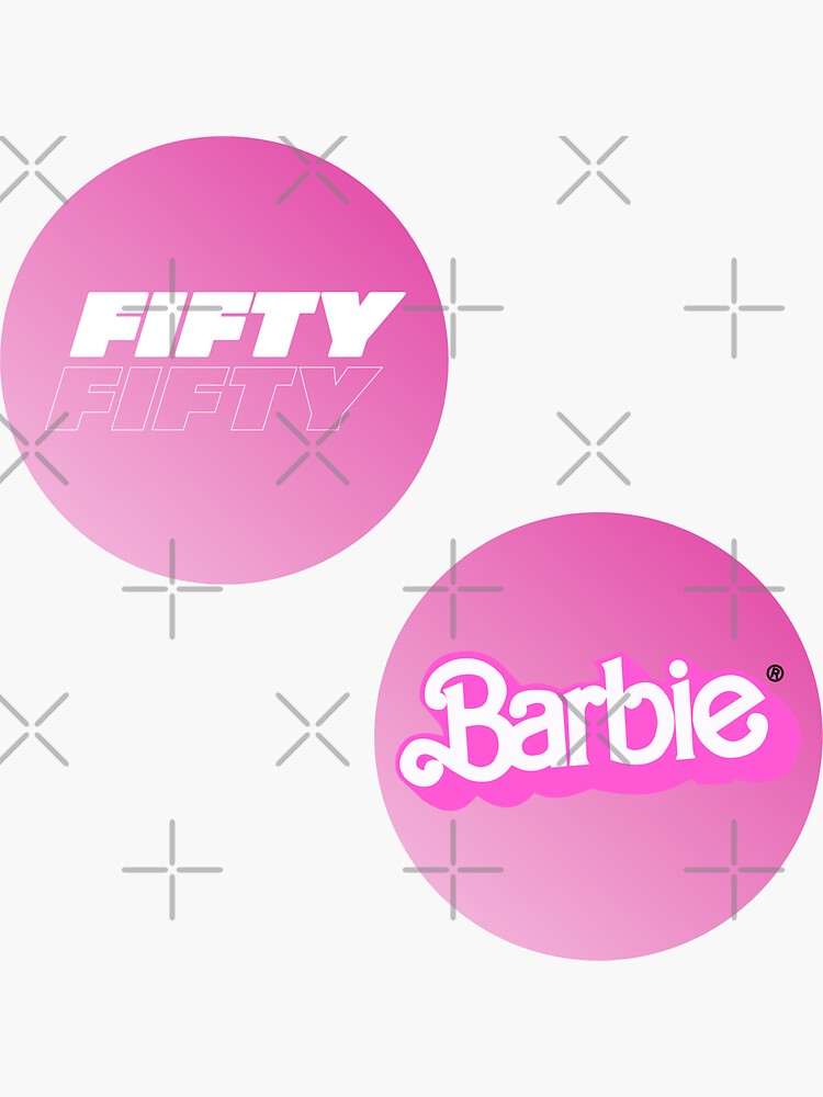 "Barbie x FIFTY FIFTY 피프티 피프티 (kpop)" Sticker for Sale by monkeybananas ...
