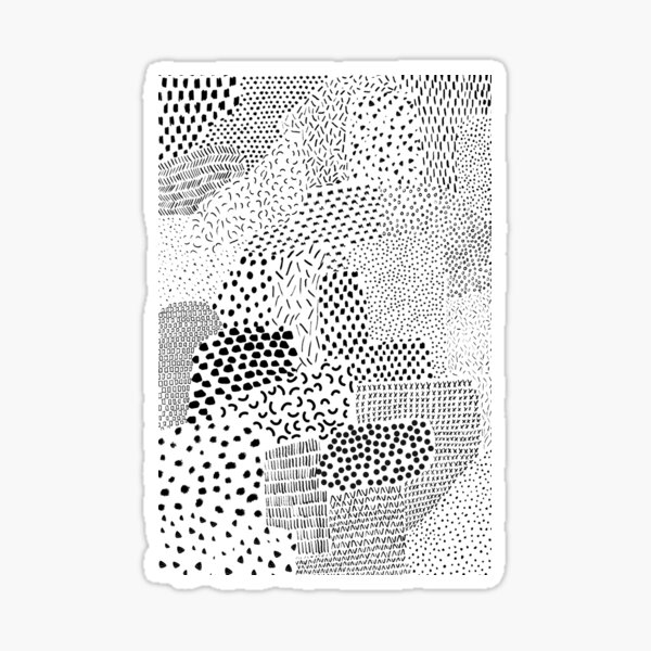 "Doodle Patch Pattern" Sticker for Sale by MorganSites | Redbubble