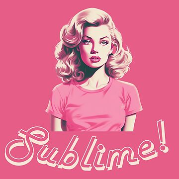 "Sublime Barbie Hot Pink Retro Vintage" Sticker for Sale by ...