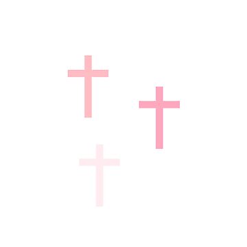 "Pink Cross Sticker Pack" Sticker for Sale by SunshineCafeCo | Redbubble