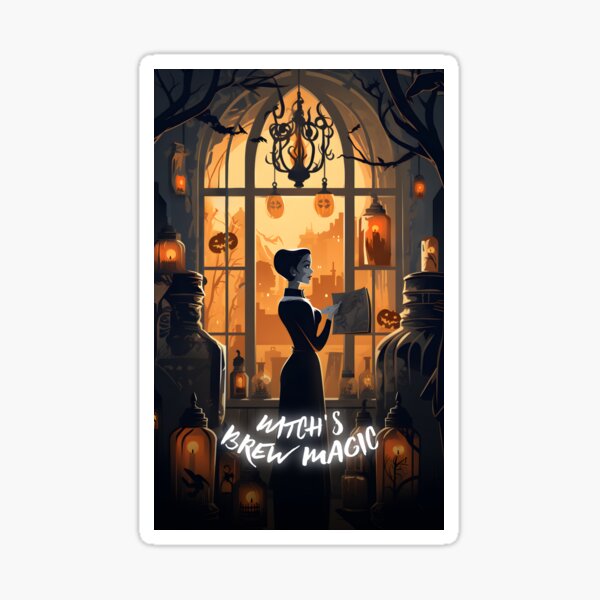 "Classic All Hallows' Eve" Sticker for Sale by AestheticsArt81 | Redbubble
