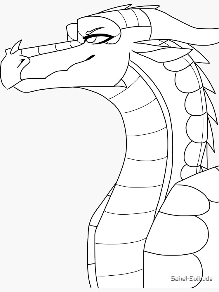 "Color-It-In SkyWing" Sticker for Sale by Sahel-Solitude | Redbubble