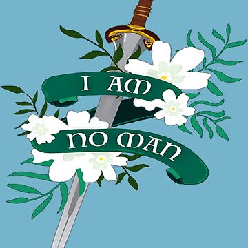 "i am no man " Sticker for Sale by JamariyaPrado | Redbubble