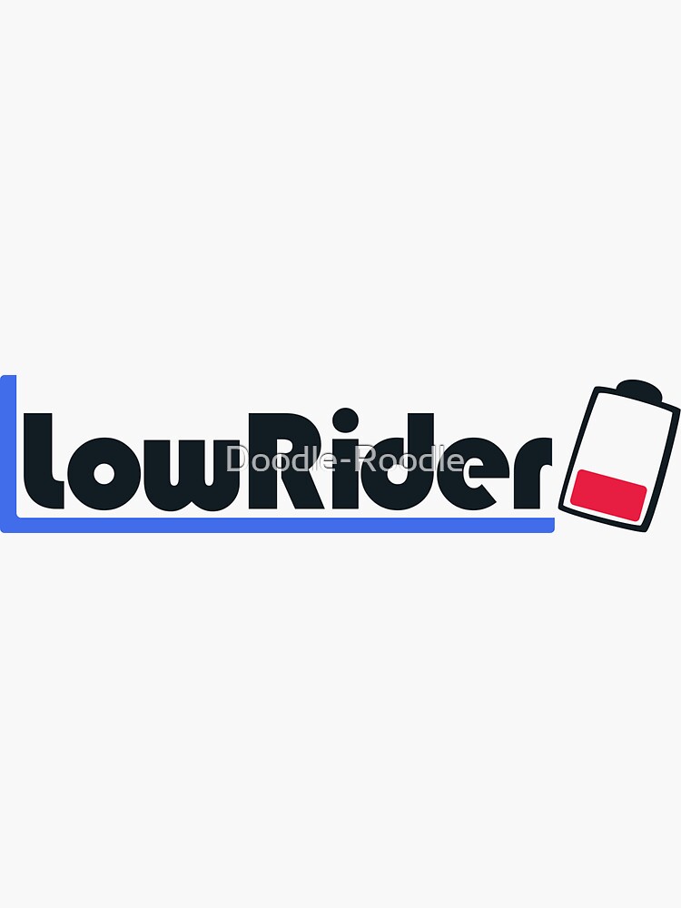 "Low Rider" Sticker for Sale by Doodle-Roodle | Redbubble