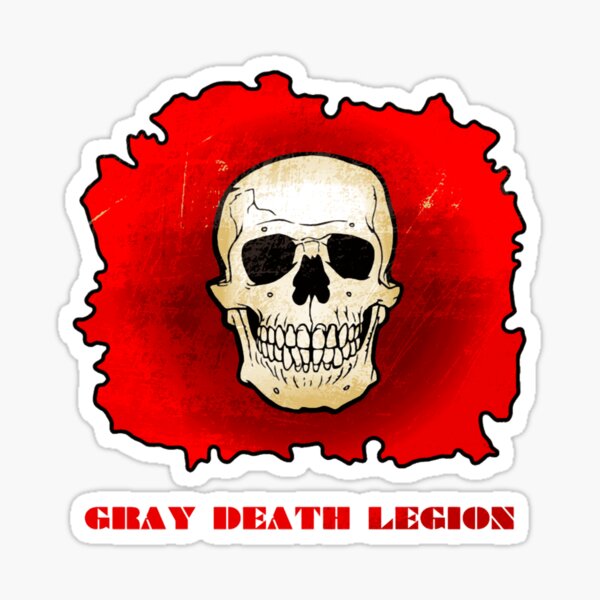 "Gray Death Legion" Sticker for Sale by Filliprin | Redbubble