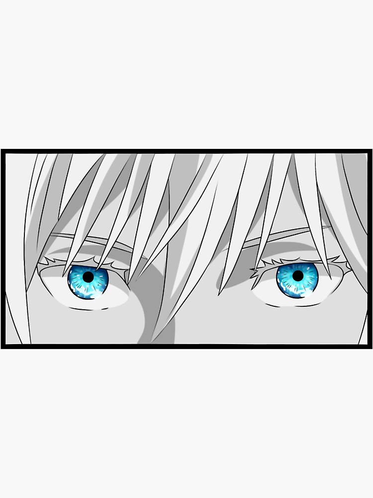 "GOJO SATORU_s EYES" Sticker for Sale by rocky-adler | Redbubble