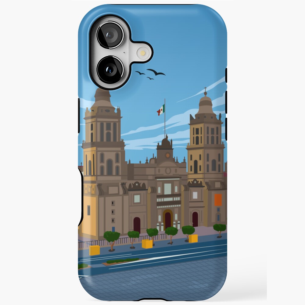 "Mexico City Vintage Minimal Retro Travel Poster" Sticker for Sale by ...