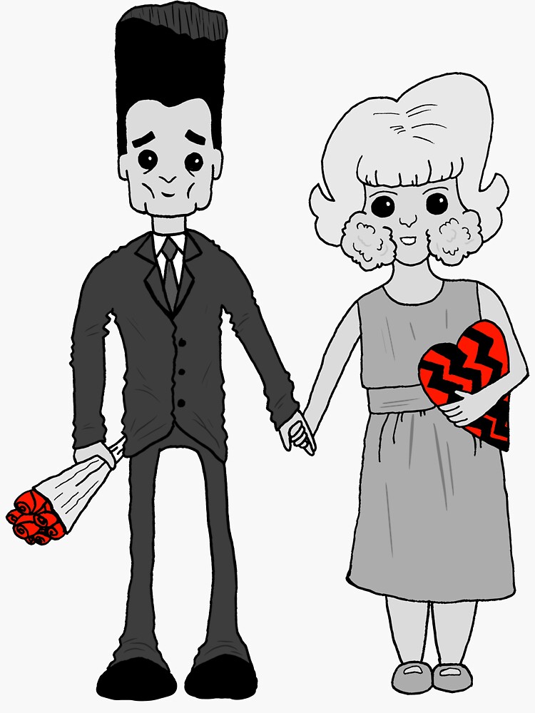 "eraserhead is in love with the lady in the radiator" Sticker for Sale ...