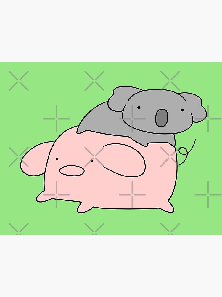 "Pig and Koala" Poster by SaradaBoru | Redbubble