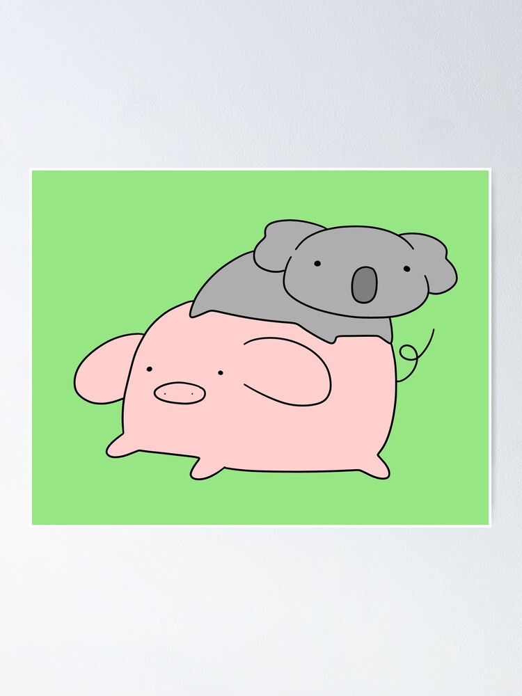 "Pig and Koala" Poster by SaradaBoru | Redbubble