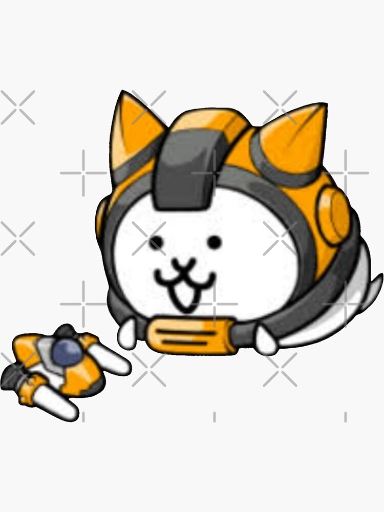 "Battle cats" Sticker for Sale by Jonnasushi | Redbubble
