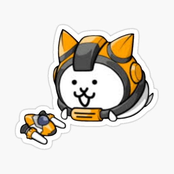 "Battle cats" Sticker for Sale by Jonnasushi | Redbubble