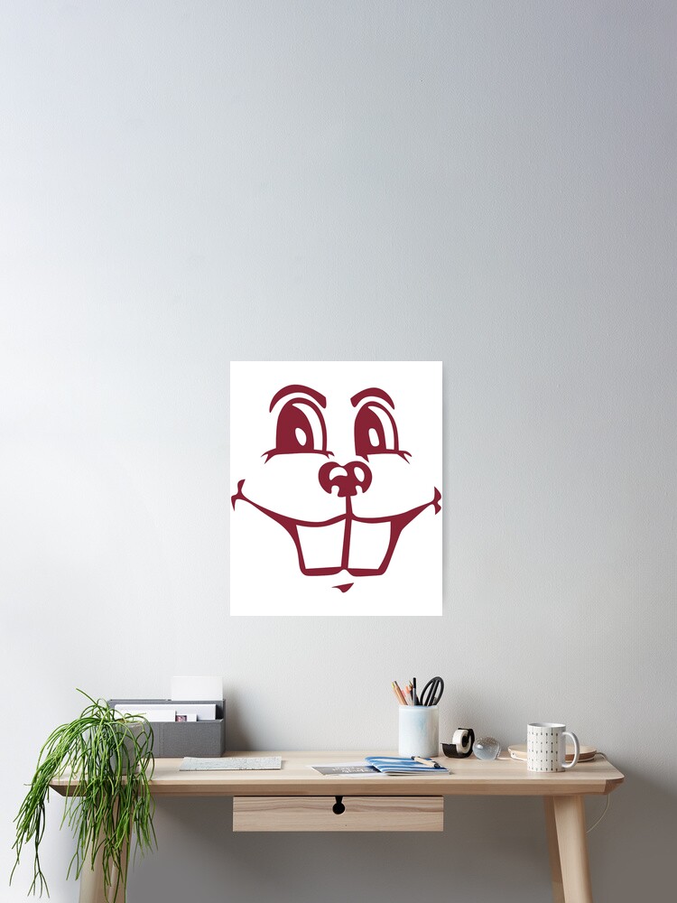 "Goldy Gopher Face" Poster for Sale by grettel-hock | Redbubble