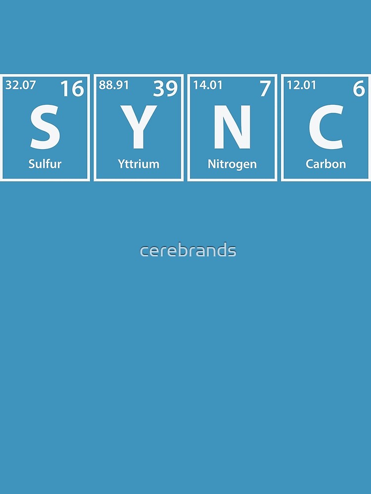 "Sync (S-Y-N-C) Periodic Elements Spelling" Poster for Sale by ...