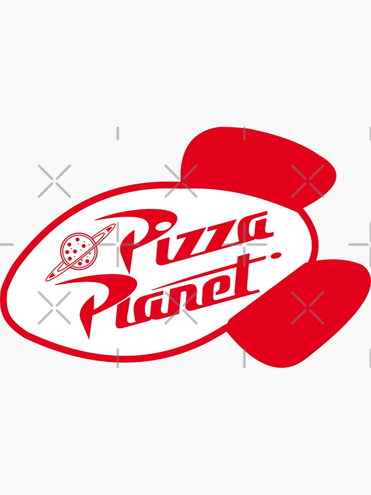 "Pizza Planet" Sticker for Sale by Toonix Art by Kavindu Prabashwara ...