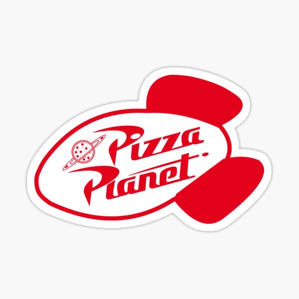 "Pizza Planet" Sticker for Sale by Toonix Art by Kavindu Prabashwara ...