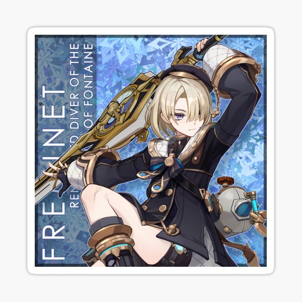 "Freminet Genshin Impact" Sticker for Sale by dudu-inpajamas | Redbubble
