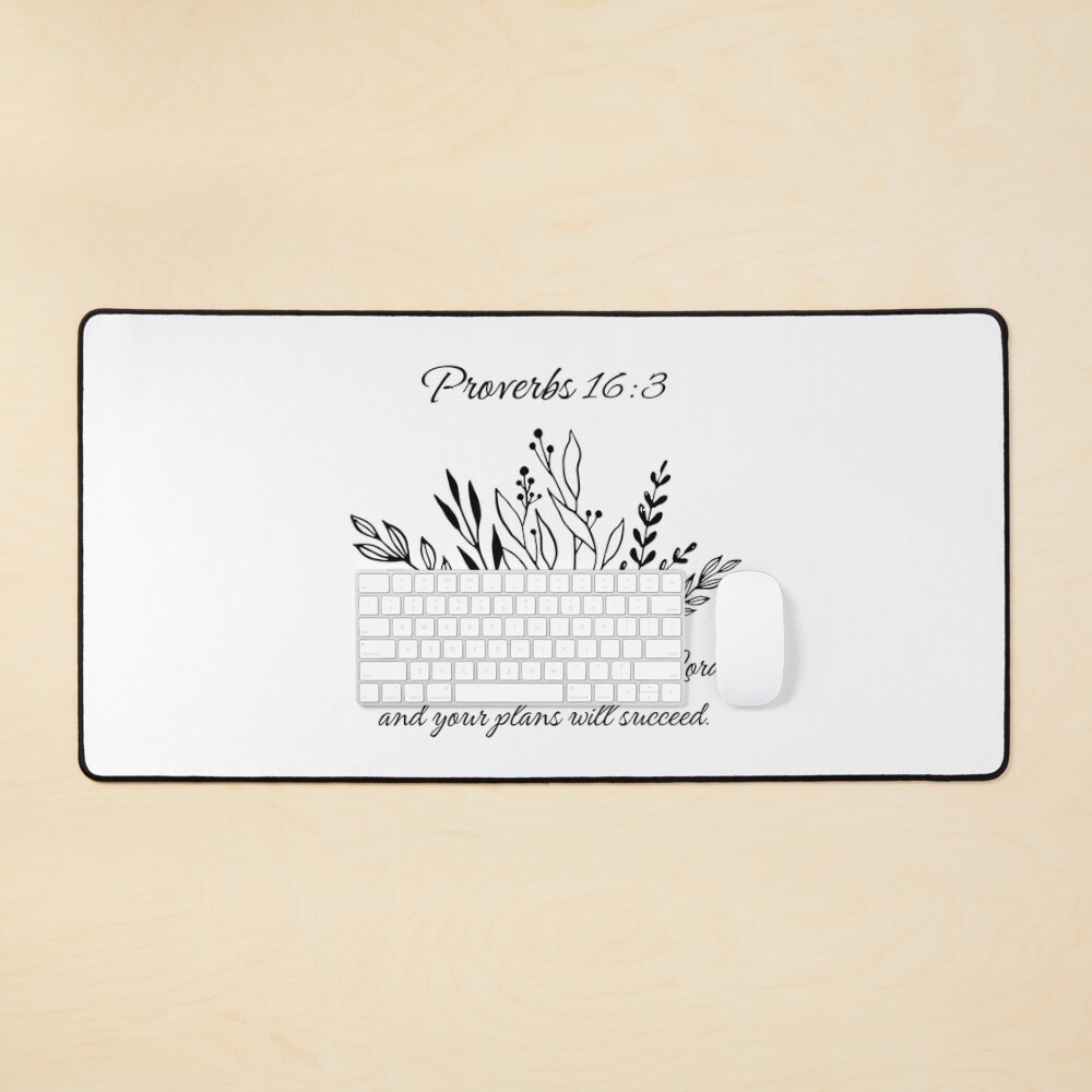 "Bible Verse Proverbs 16:3 Commit Your Work to the Lord" Sticker for ...