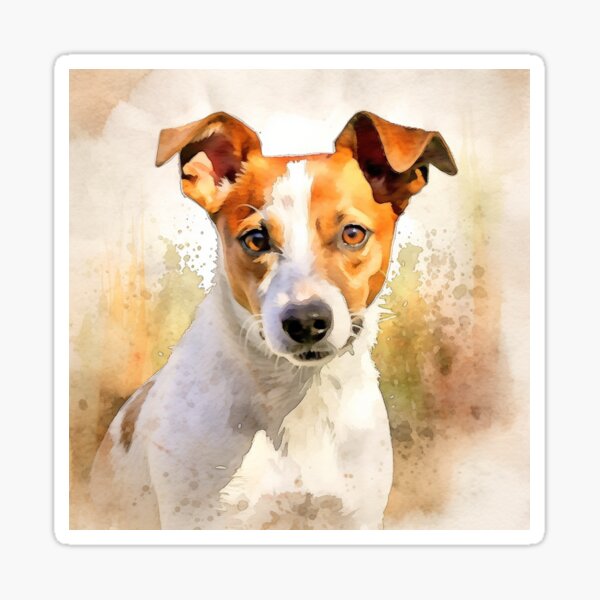 "Tenacious Pint-Sized Jack Russell" Sticker for Sale by SimplyScene ...