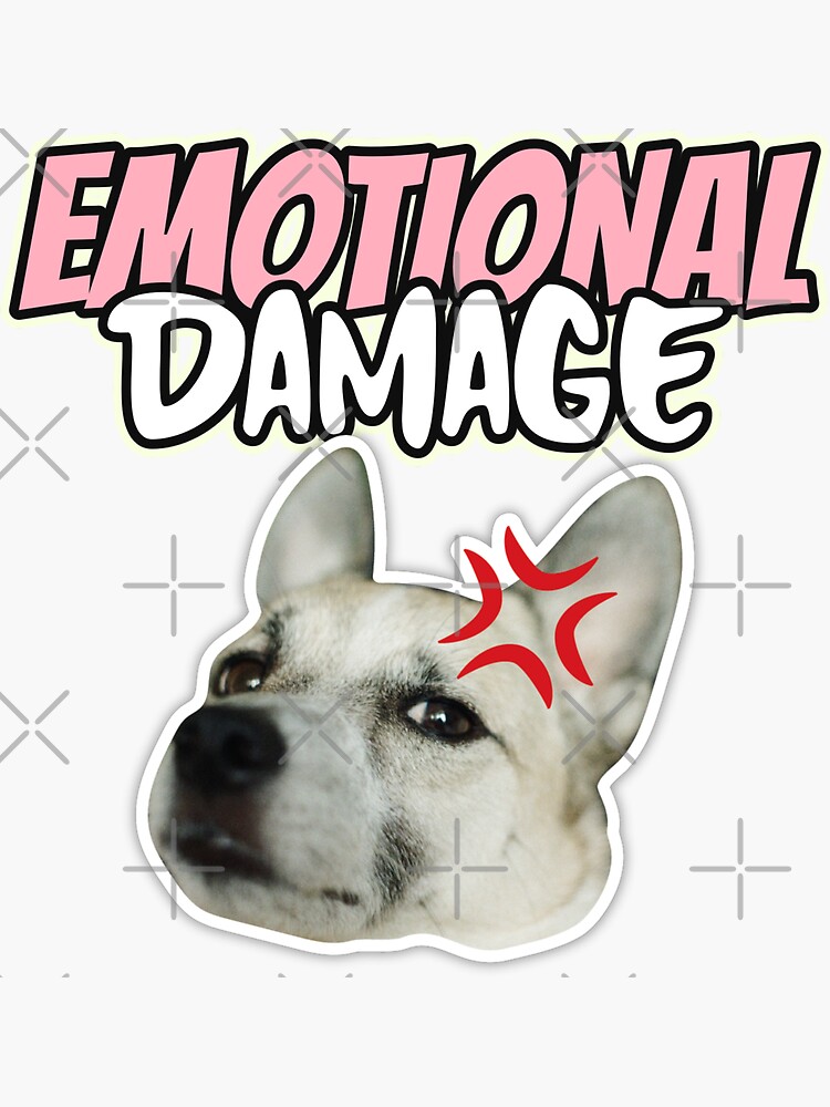 "Emotional Damage funny meme sticker" Sticker for Sale by Anne-and ...