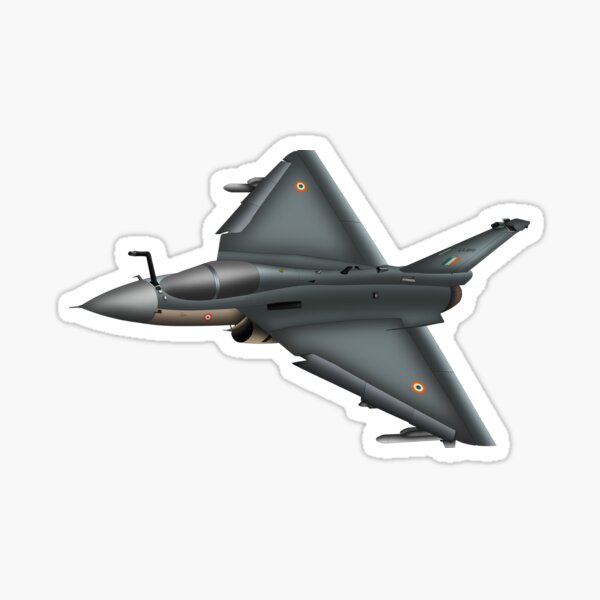 "HAL Tejas LCA India Air Force Drawing Art" Sticker for Sale by ...
