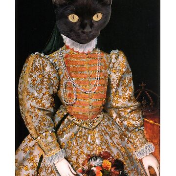 "Queen Elizabeth Cat" Art Board Print for Sale by vanitymalady | Redbubble