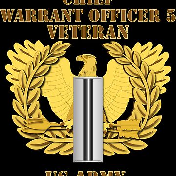 "Army - Emblem - Warrant Officer 5 - CW5 w Eagle - Veteran" Sticker for ...