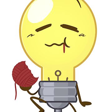 "Lightbulb (Inanimate Insanity)" Sticker for Sale by PuppyRelp | Redbubble