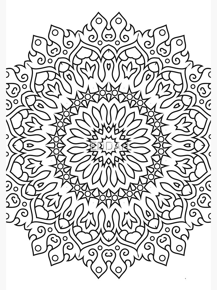 "Color Your Own MANDALA - DIY Coloring Book 04" Spiral Notebook for ...