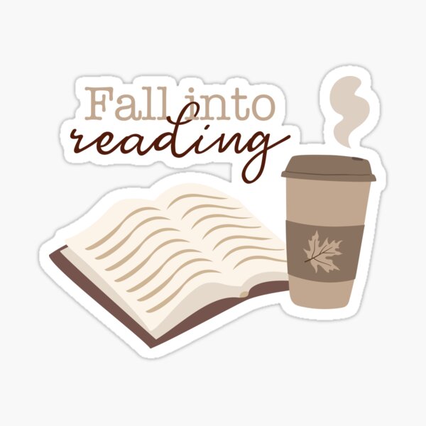 "Fall Into Reading / Bookish Fall Autumn Kindle Reader " Sticker for ...