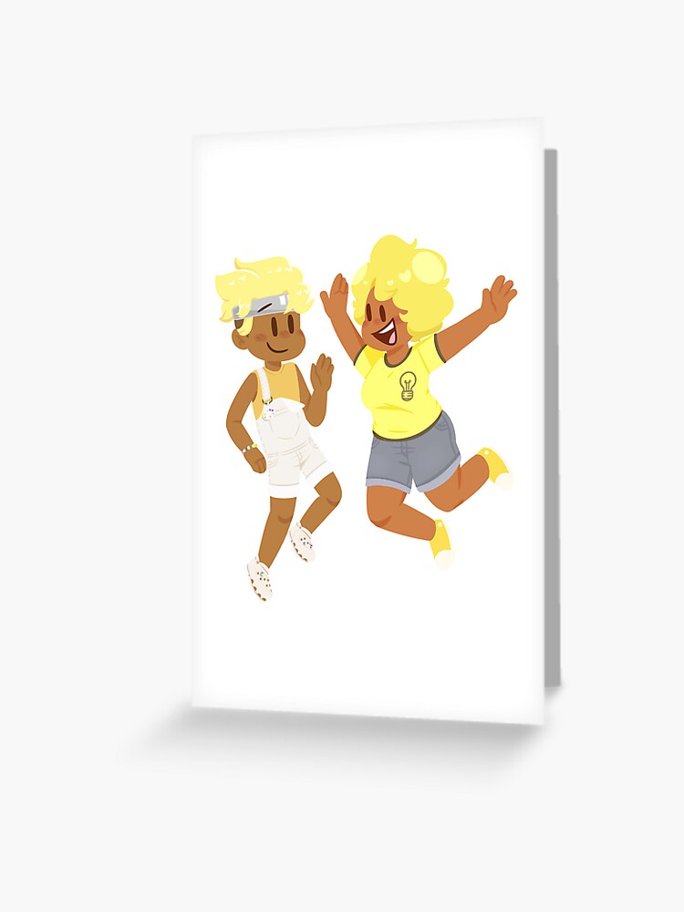 "Lightbulb x Paintbrush HUMANIZED (Inanimate Insanity)" Greeting Card ...