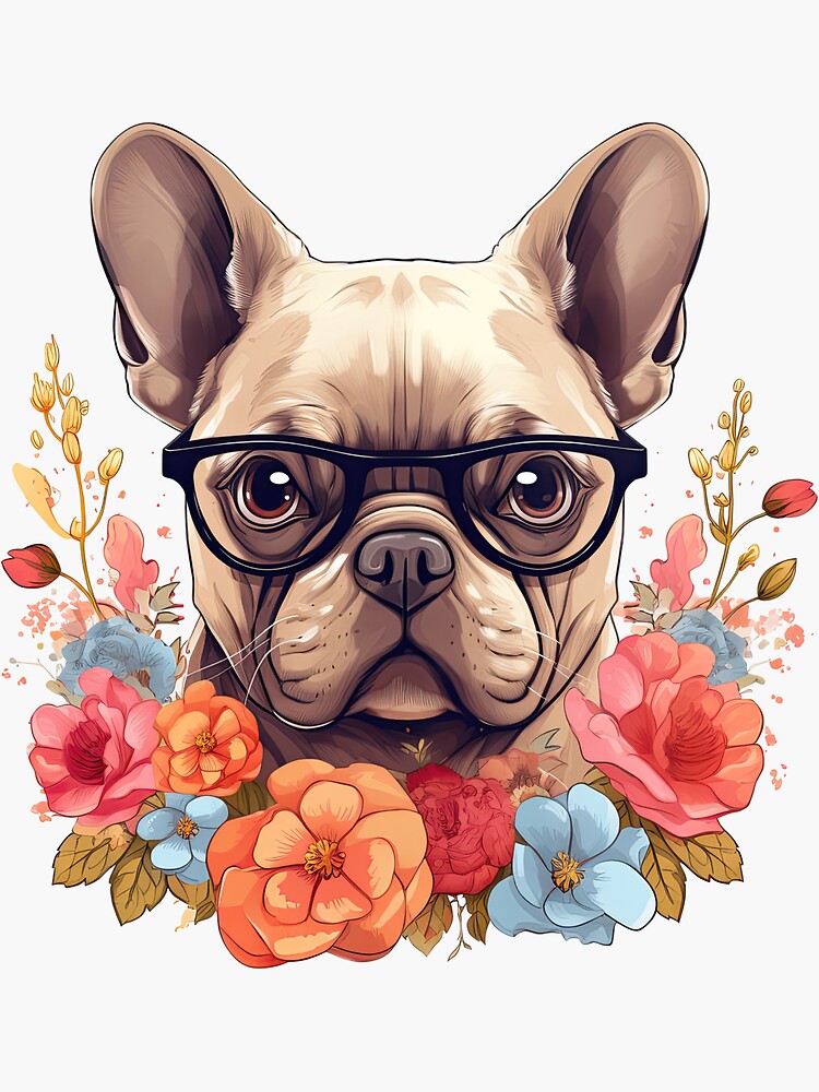 "Adorable Frenchie" Sticker for Sale by ZombieLH | Redbubble