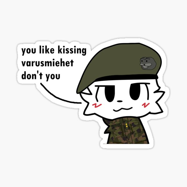 "Luutnantti Boykisser" Sticker for Sale by Trotskist | Redbubble