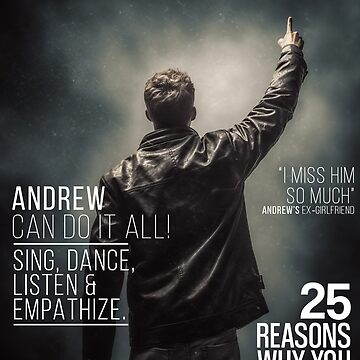 "Andrew Weekly Magazine Cover" Sticker for Sale by SuperSeries | Redbubble