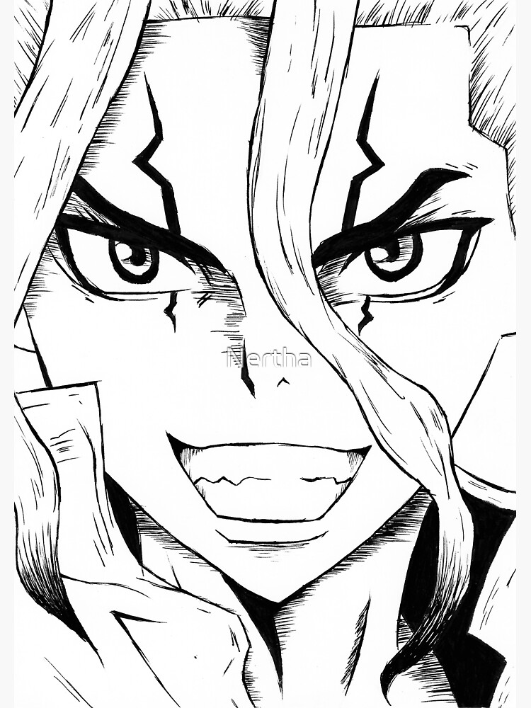 Stickerundefined mit "Senku Anime/Manga" von Nertha | Redbubble