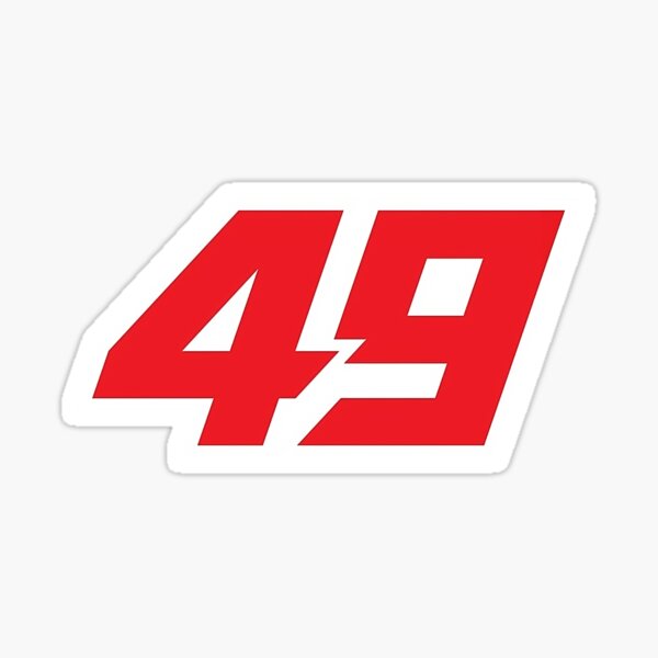 "Fabio Di Giannantonio Number 49" Sticker for Sale by MotoGPHub | Redbubble