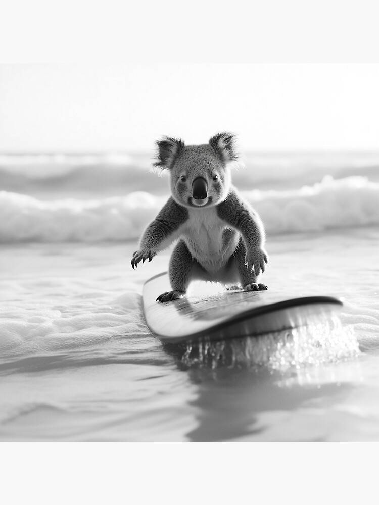 "Surfing Koala: Riding the Waves of Fun" Sticker for Sale by Brendon987 ...