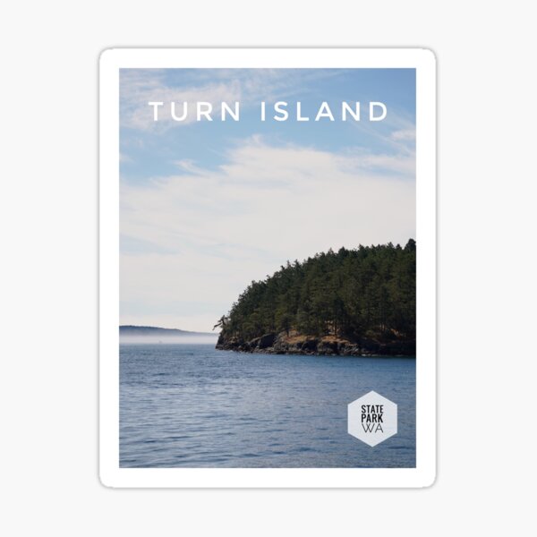 "Turn Island State Park Design" Sticker for Sale by Will-Carney | Redbubble