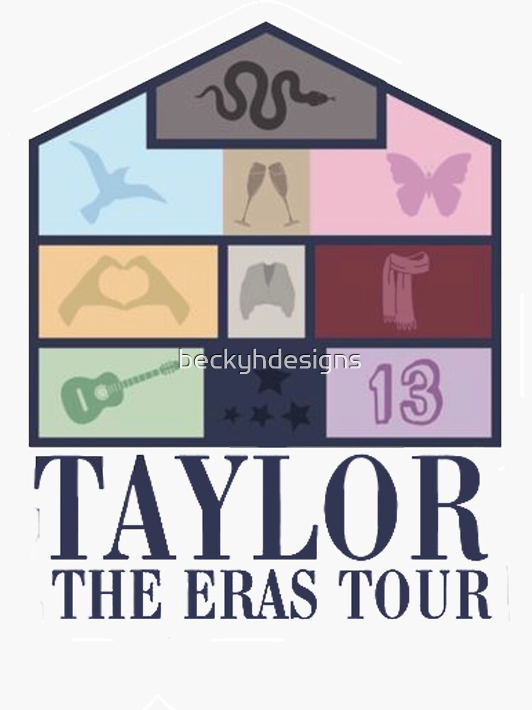 "Eras Tour House" Sticker for Sale by beckyhdesigns | Redbubble