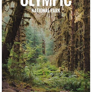 "Olympic National Park Design" Art Board Print for Sale by Will-Carney ...